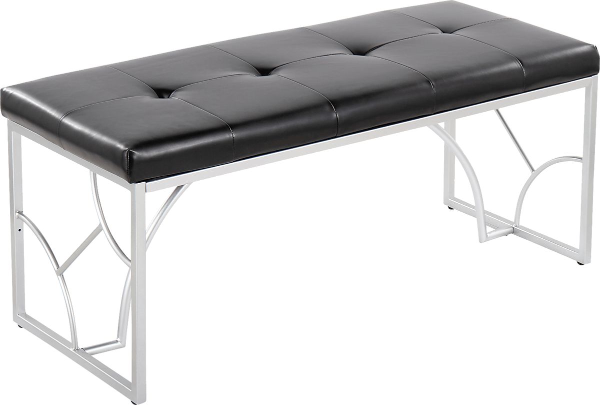 Waldroup II Black Accent Bench | Rooms to Go