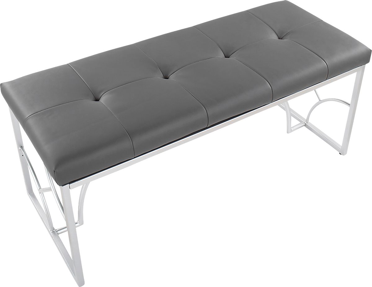 Waldroup II Dark Gray Accent Bench | Rooms to Go