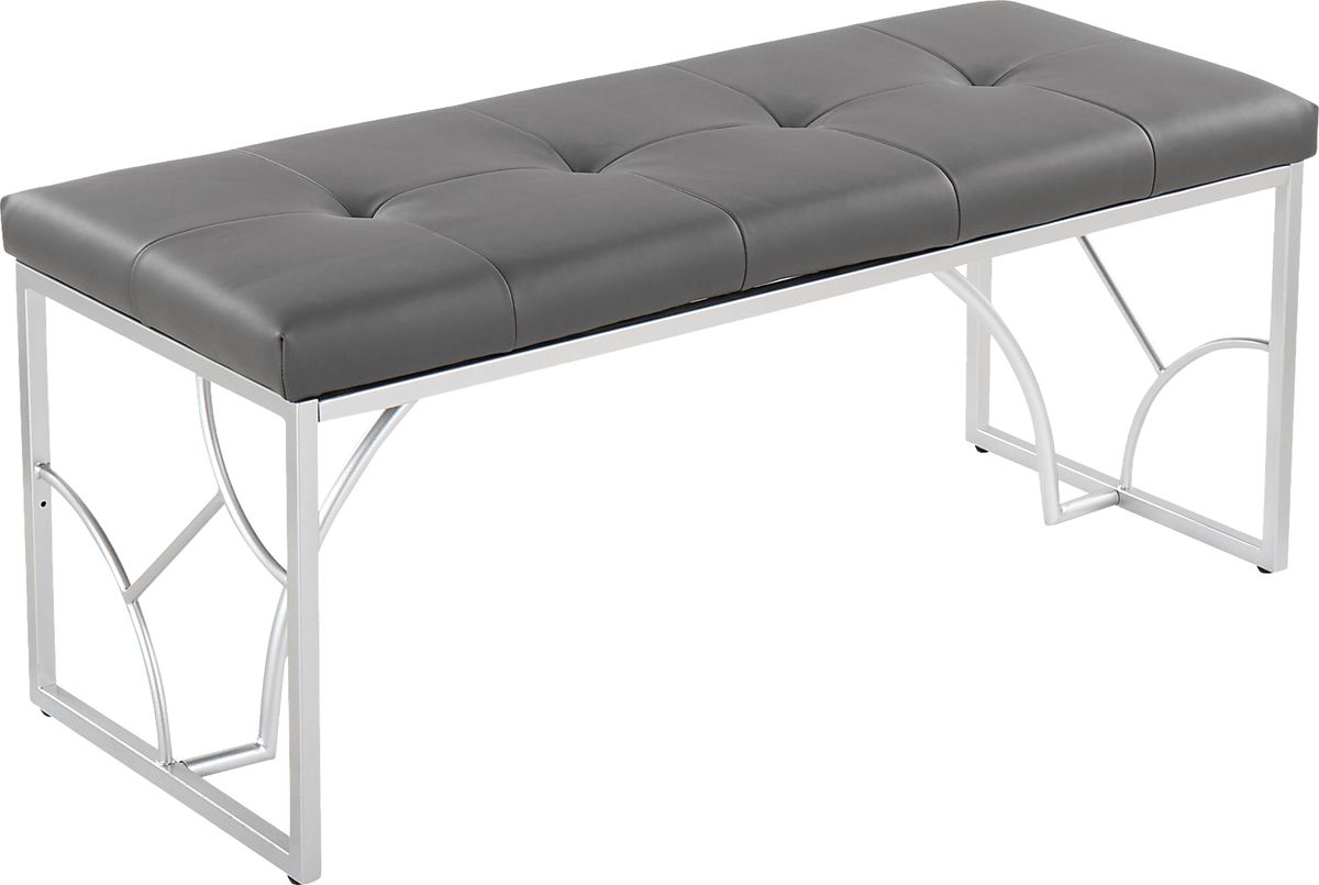 Waldroup II Dark Gray Accent Bench | Rooms to Go