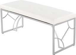 Waldroup II White Accent Bench | Rooms to Go