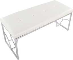 Waldroup II White Accent Bench | Rooms to Go