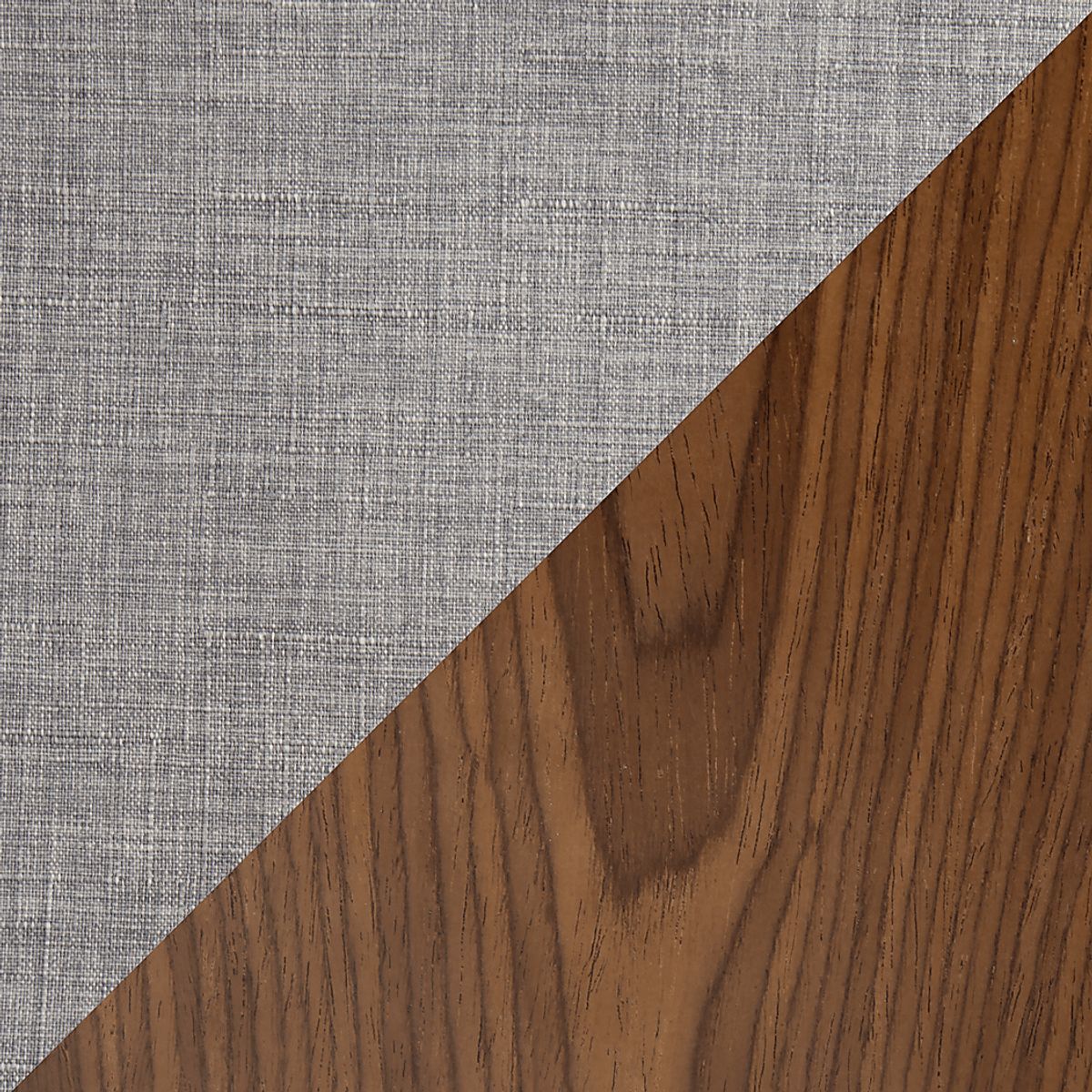 Walincia Walnut Dark Wood Gray Polyester Fabric Swivel Bar Height ...
