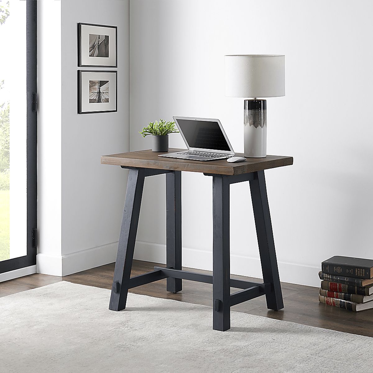 Walkara I Brown Dark Wood 32" Desk | Rooms to Go
