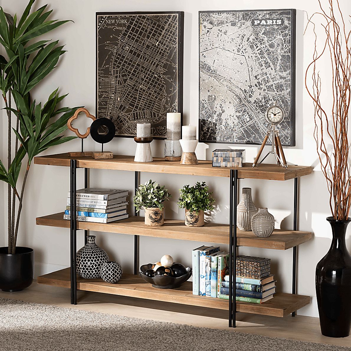 Wallwood Brown Console Table - Rooms To Go