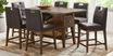 Walstead Place 5 Pc Brown Dark Wood Dining Room Set With Counter Height ...