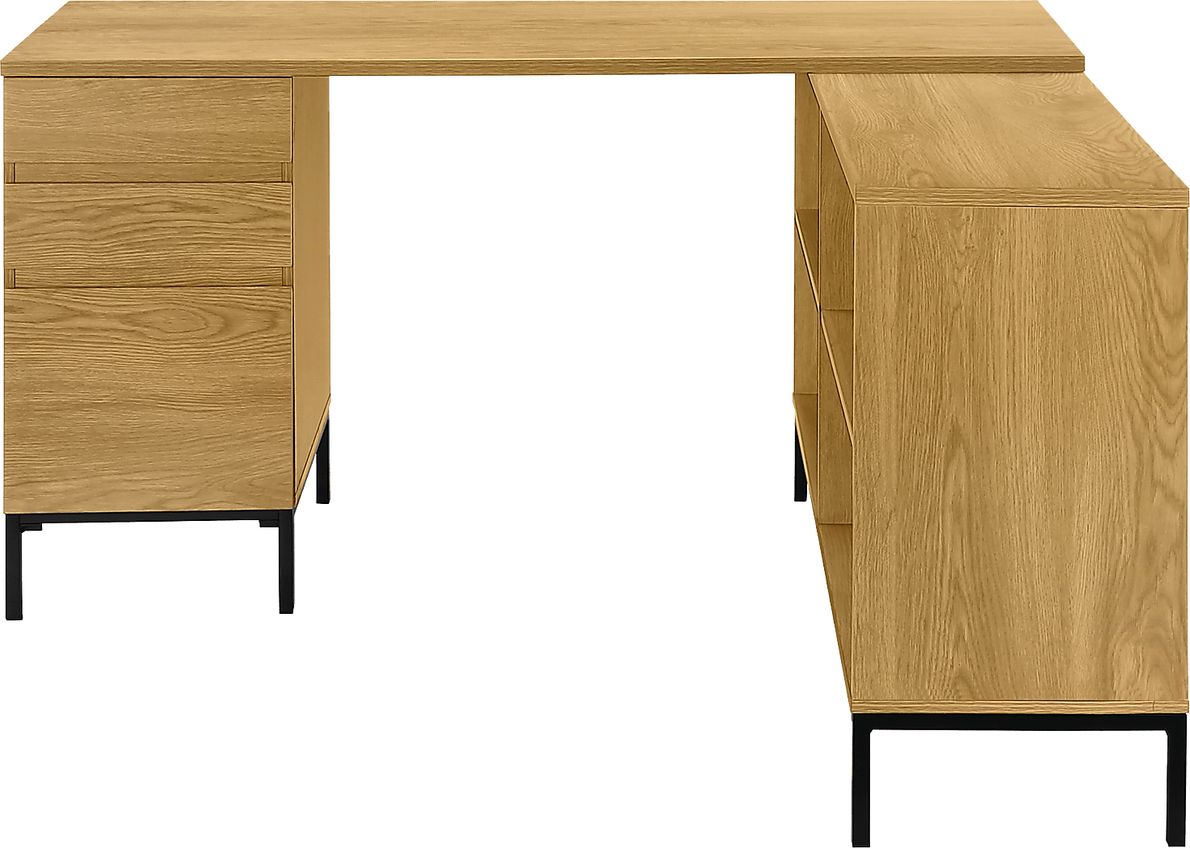 Wandsworth Oak Desk - Rooms To Go