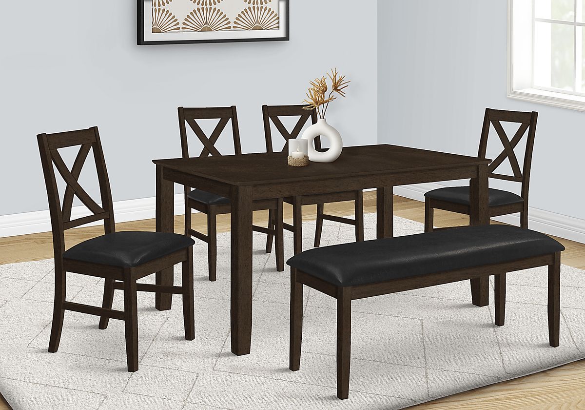 Wansley Espresso Dark Wood Dining Table | Rooms to Go
