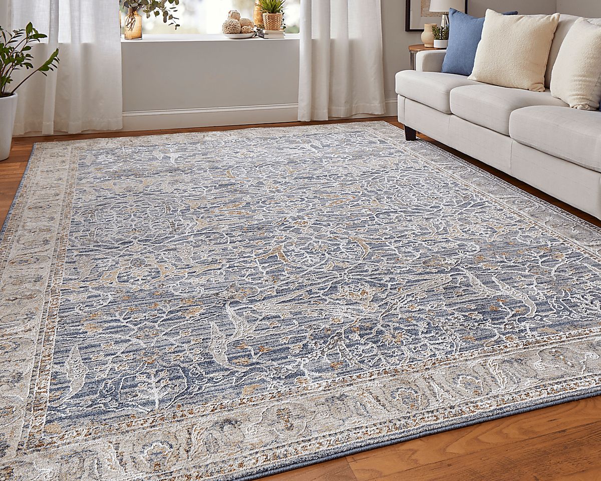 Warissa Blue,Ivory,Taupe Beige,Blue Rugs | Rooms to Go