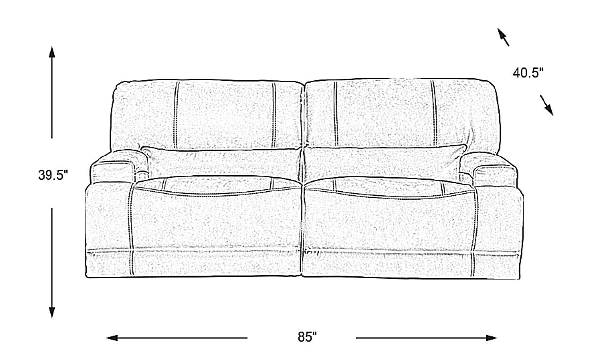 Warrendale Beige Microfiber Power Reclining Sofa | Rooms to Go