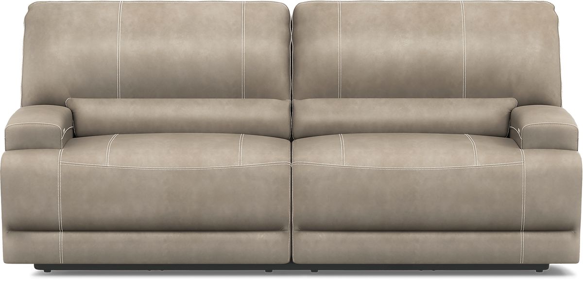 Warrendale Beige Microfiber Power Reclining Sofa | Rooms to Go