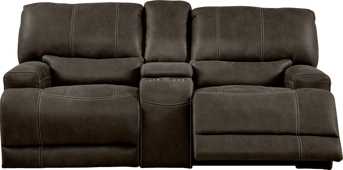 Warrendale Power Reclining Console Loveseat | Rooms to Go