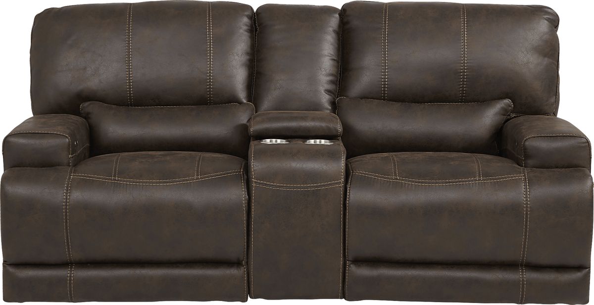 Warrendale Power Reclining Console Loveseat | Rooms to Go