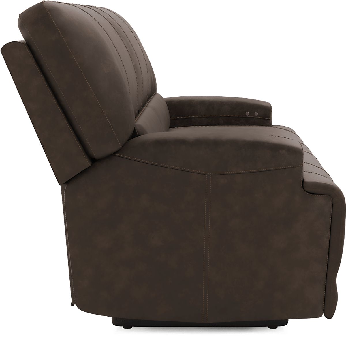 Warrendale Chocolate Brown Microfiber Power Reclining Sofa | Rooms to Go
