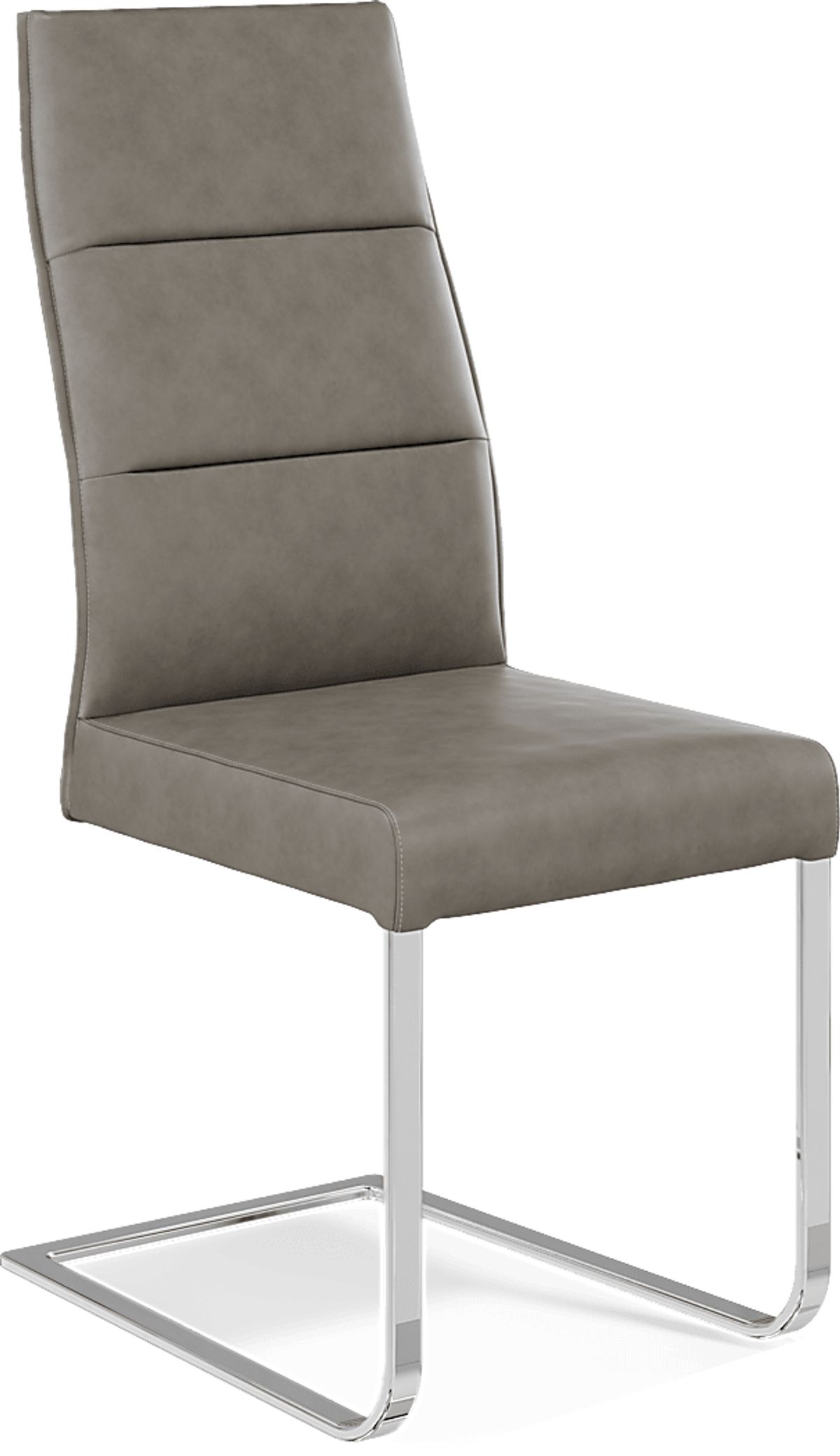 Washington Square Chrome Metal Gray Side Chair | Rooms to Go