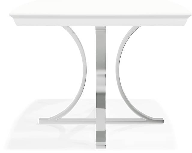 Washington Square Chrome Metal Dining Table | Rooms to Go