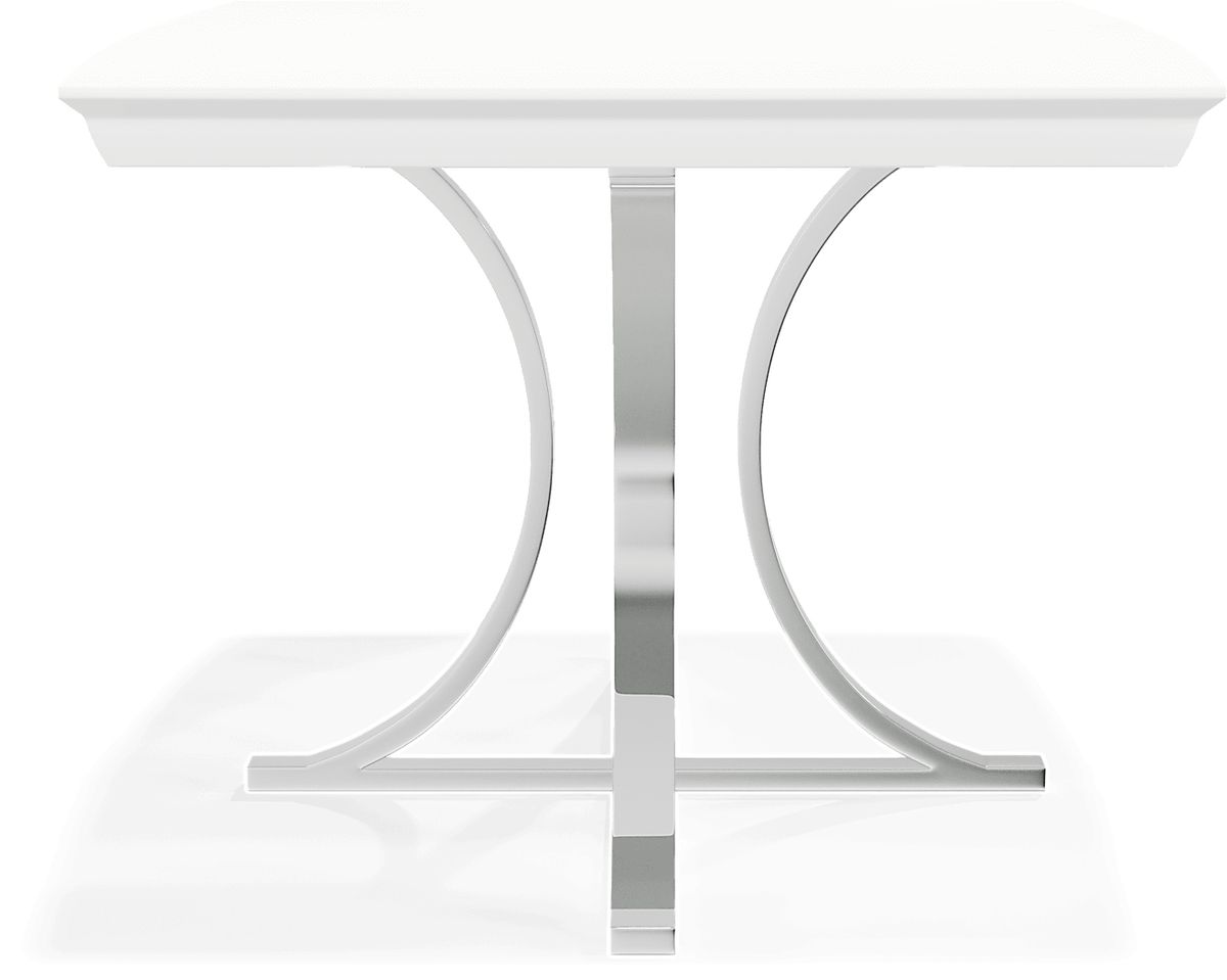 Washington Square Chrome Metal Dining Table | Rooms to Go