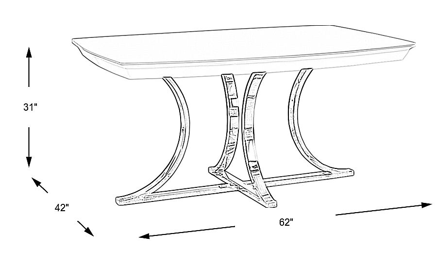 Washington Square White Dining Table - Rooms To Go