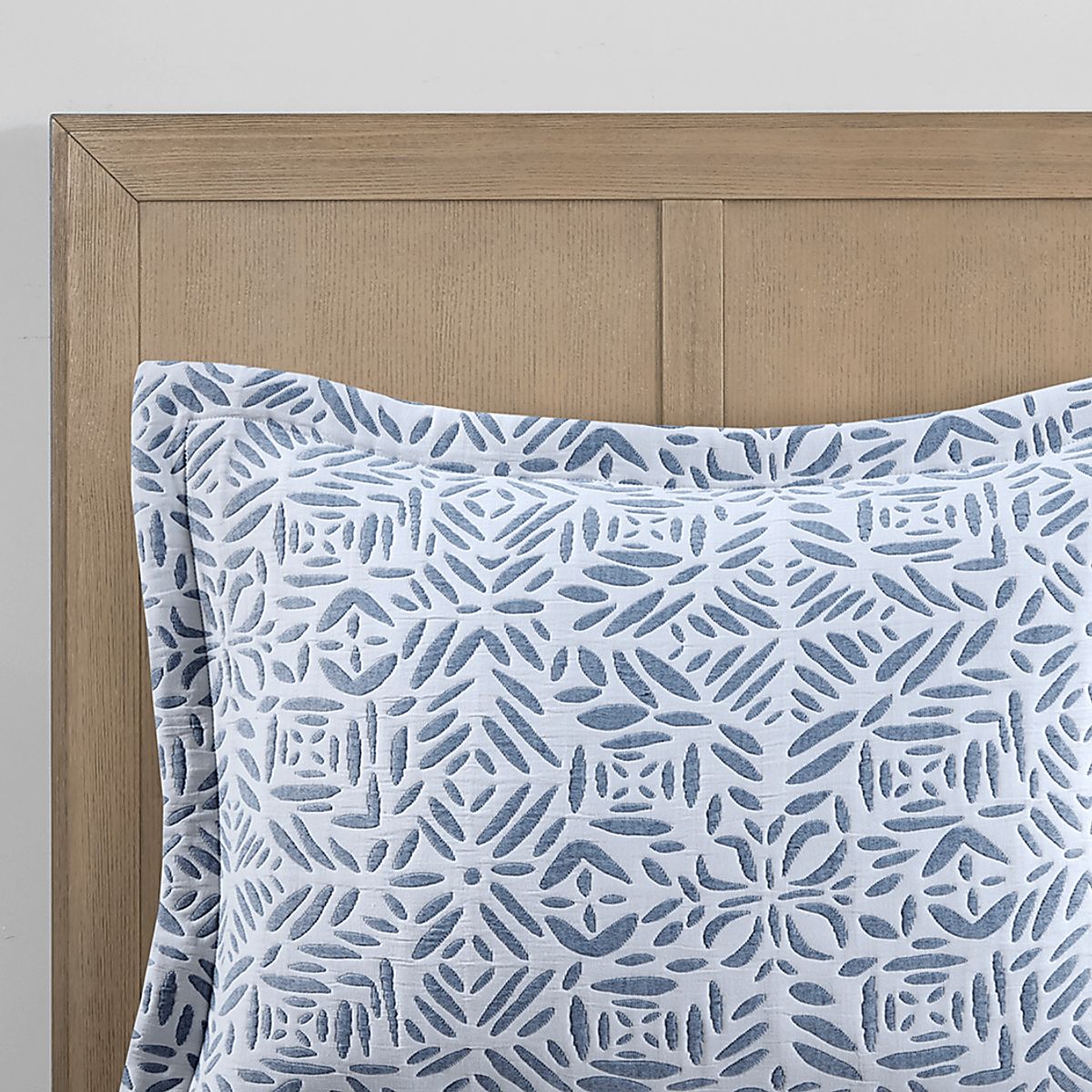 Washmon Blue Cotton,Polyester Fabric 4 Pc Full/Queen Coverlet Set ...