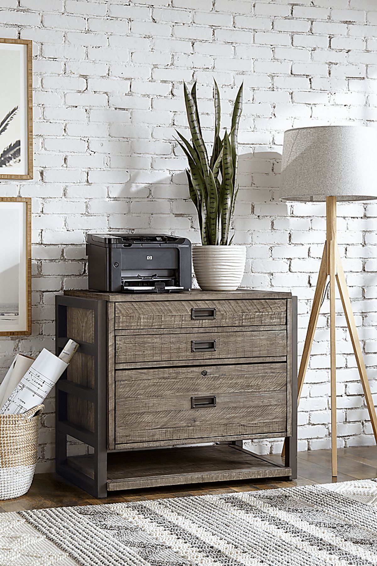 Water MILL Gray File Cabinet | Rooms to Go