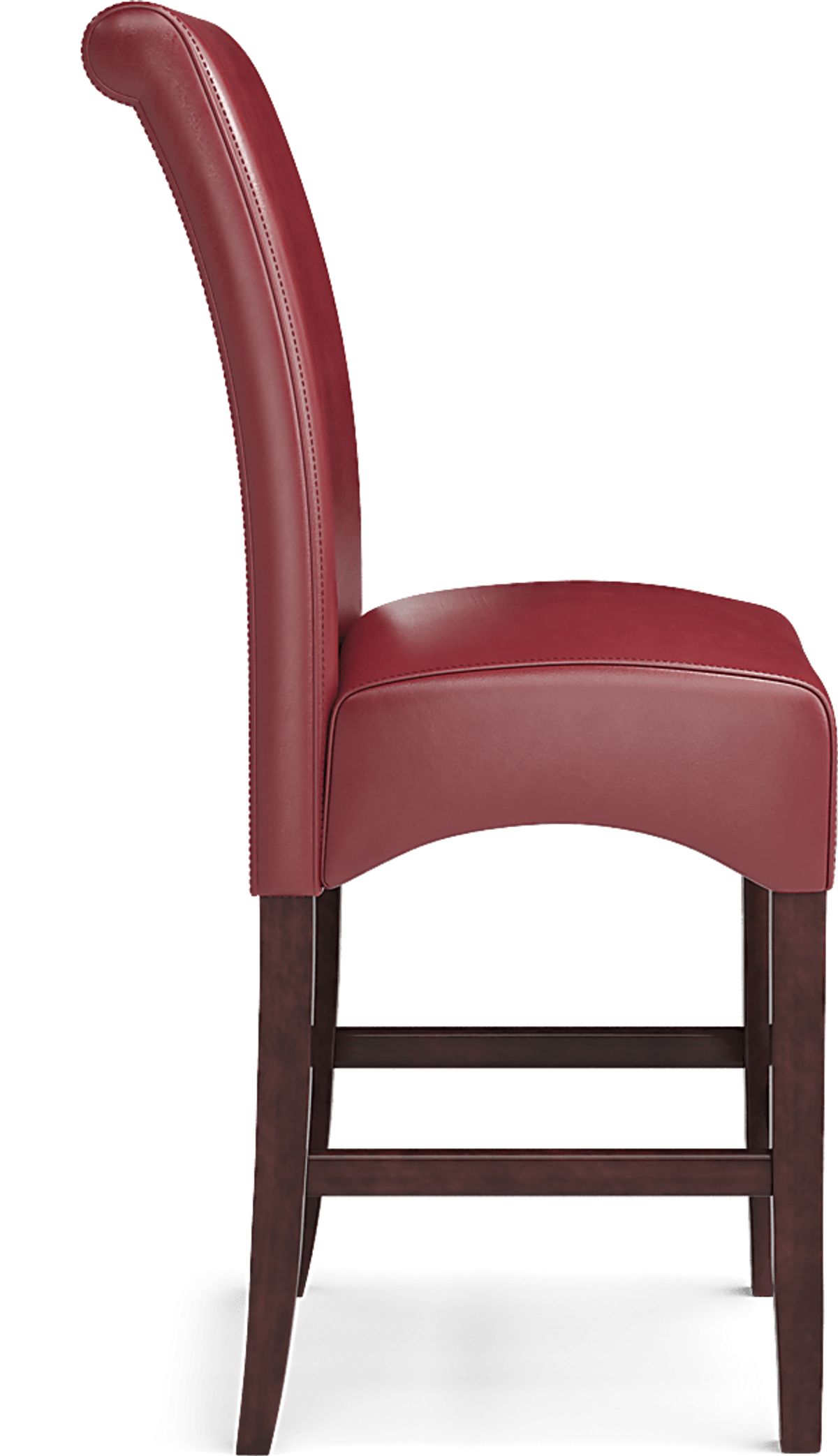 Watercolor Merlot Dark Wood Red Counter Height Stool | Rooms to Go