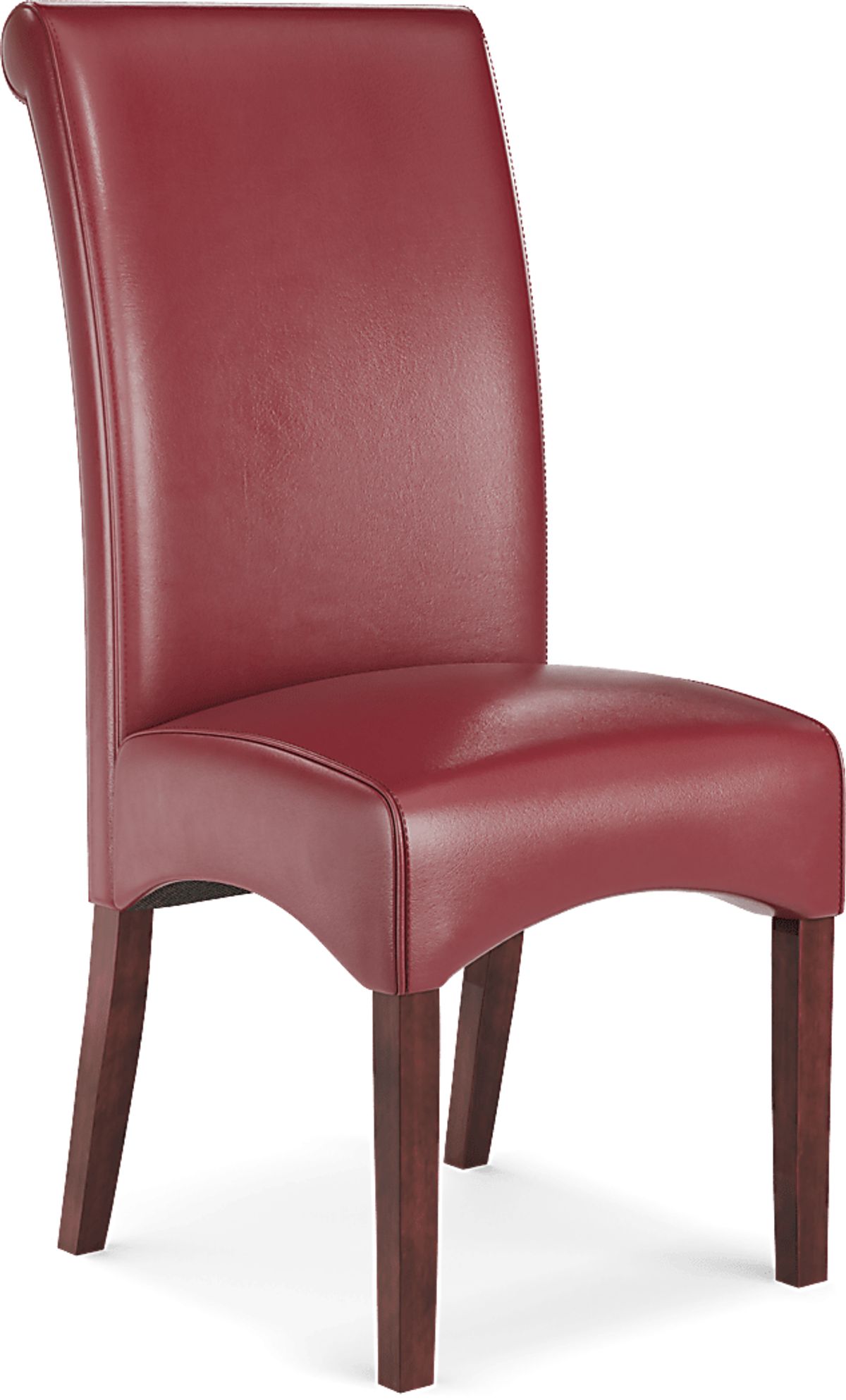 Watercolor Merlot Dark Wood Red Side Chair | Rooms to Go