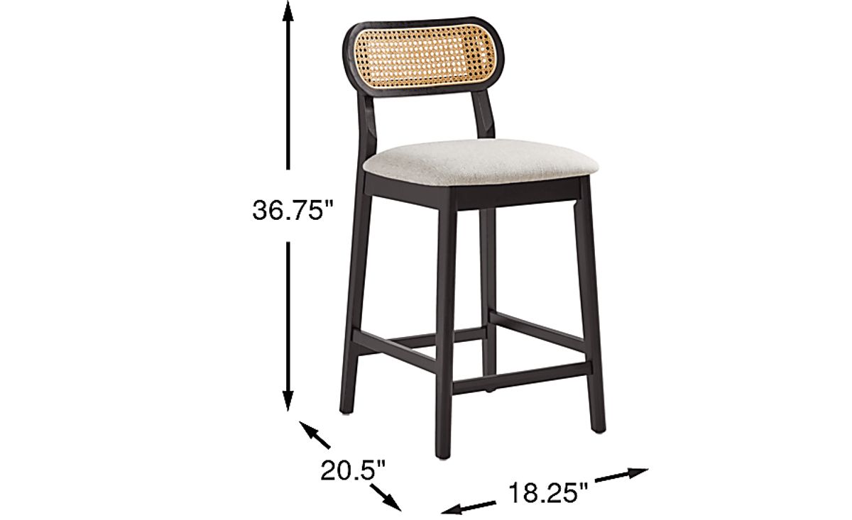 Watertown Black Black,Colors Beige Counter Height Stool | Rooms to Go