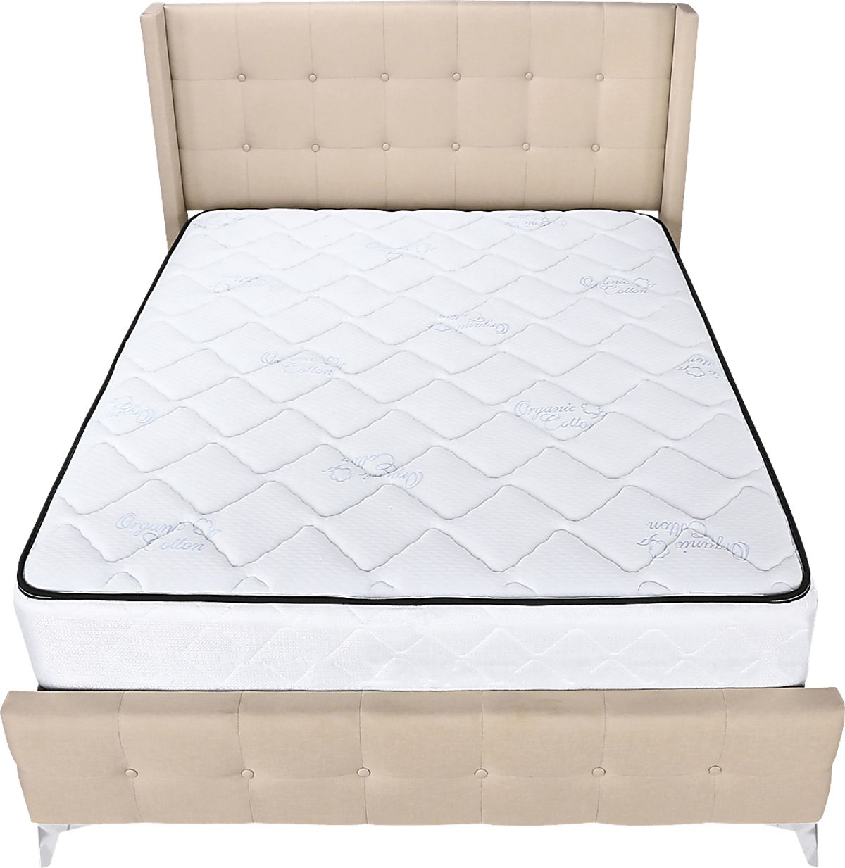 Waveworth Beige Colors,Light Wood,White Queen Bed | Rooms to Go