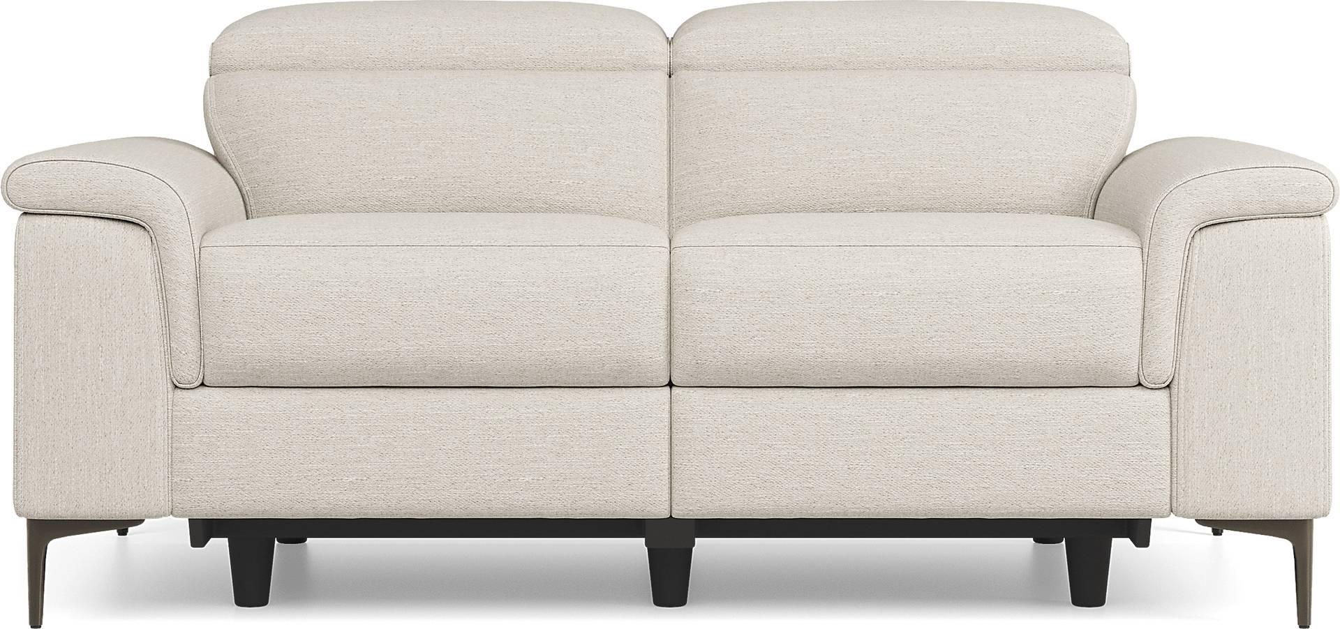 Weatherford Park 2 Pc Beige Polyester Fabric Dual Power Reclining ...