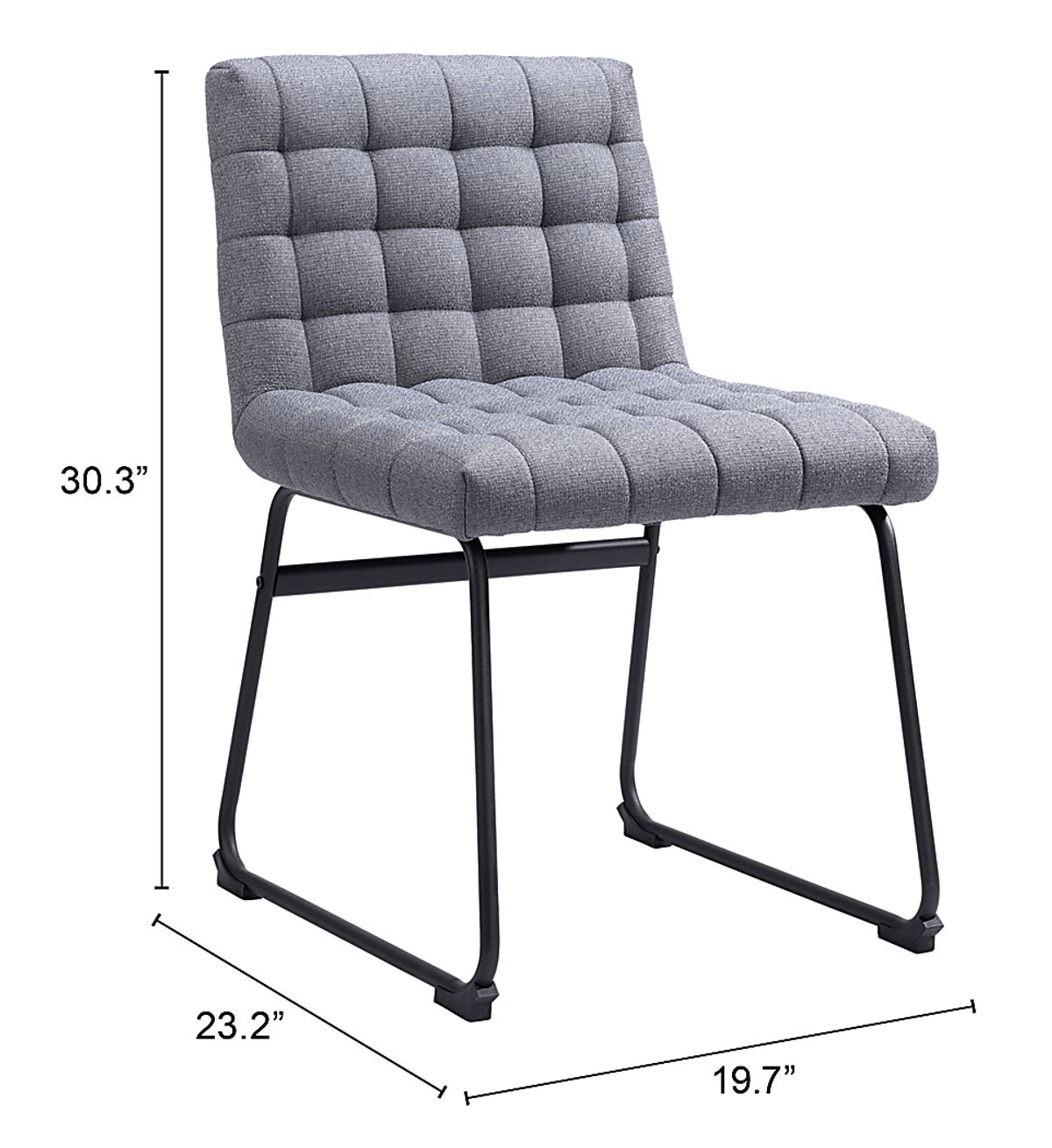 Weiland Gray Dining Chair, Set Of 2 | Rooms to Go
