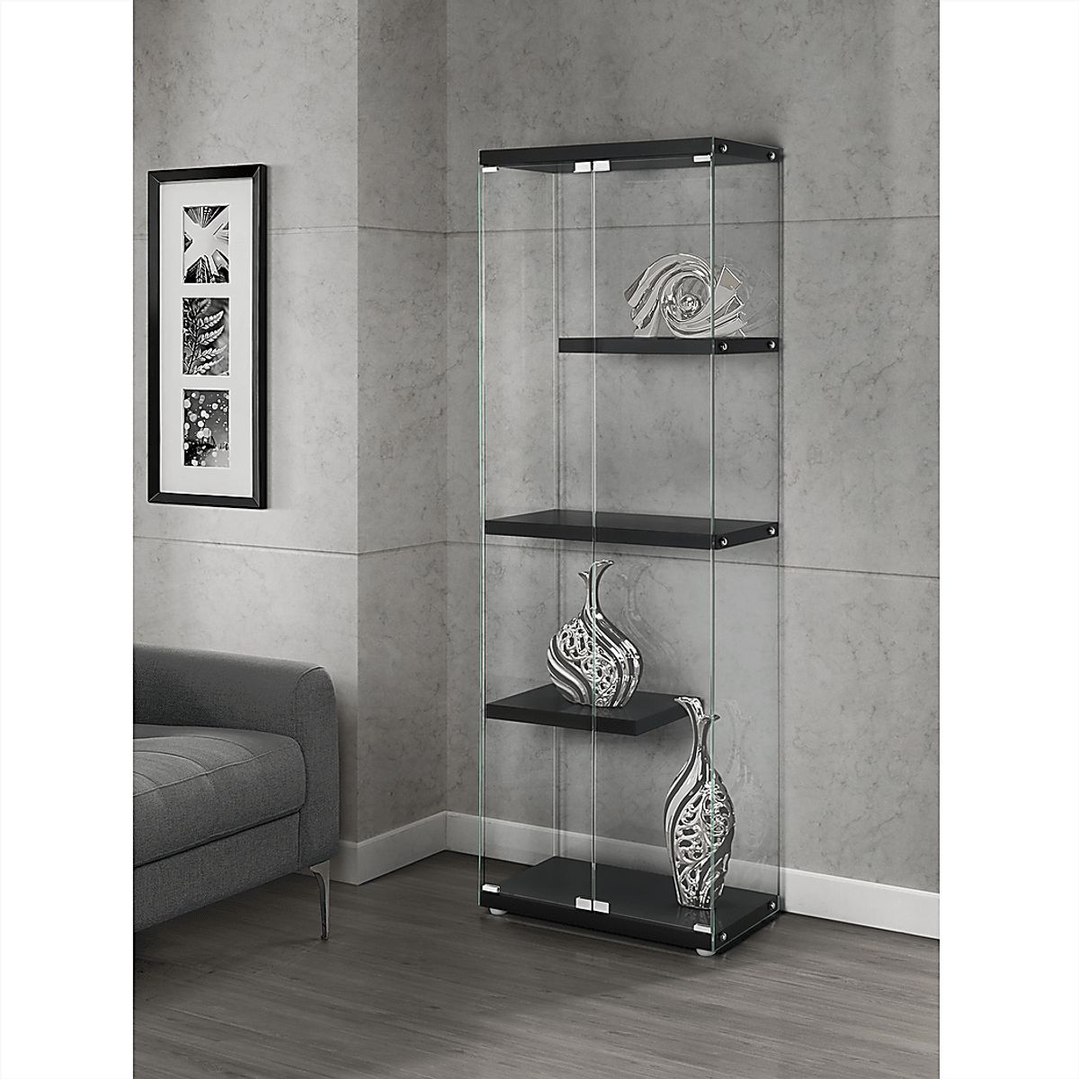 Wekesa Black Black,Colors Bookcase | Rooms to Go