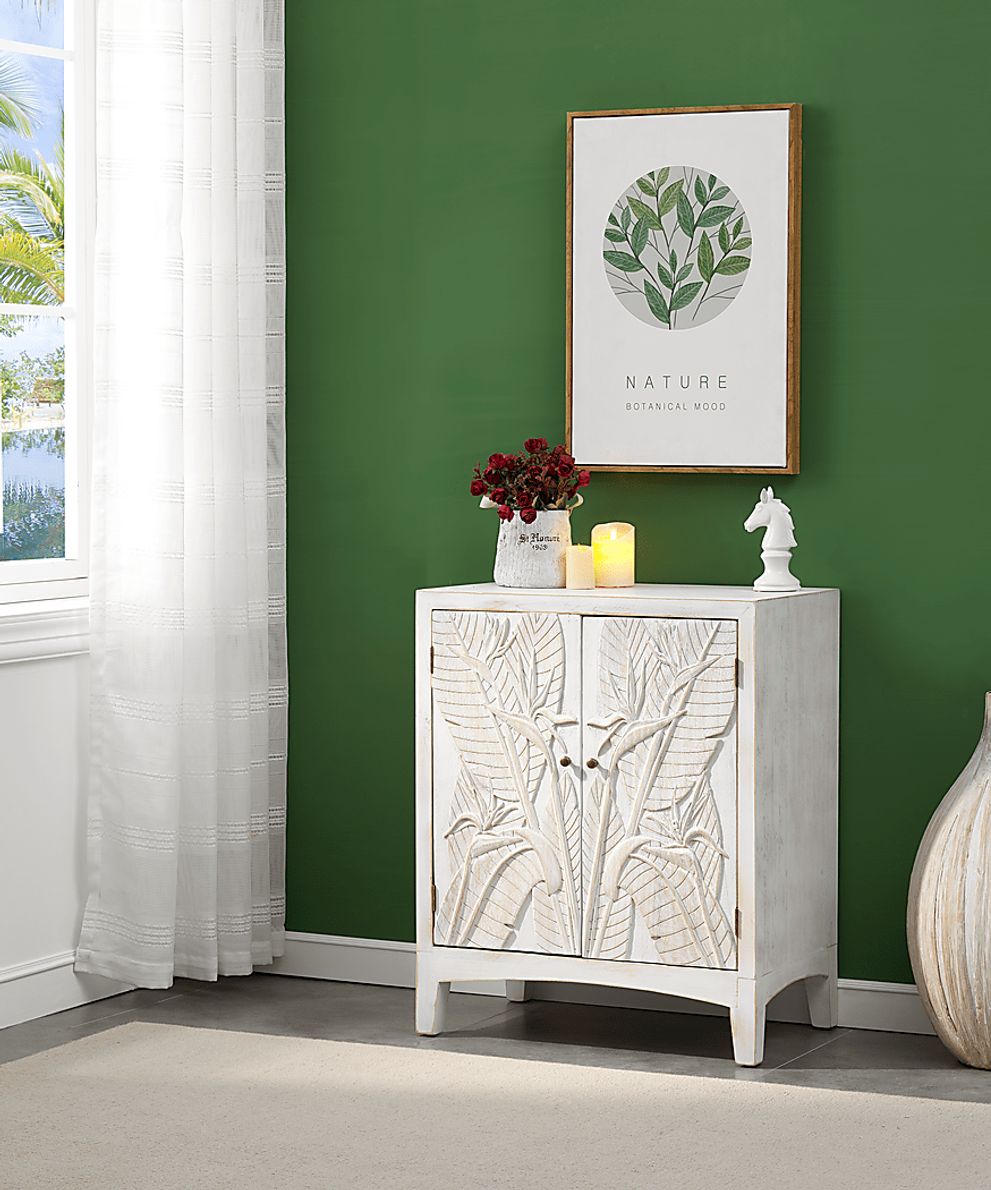 Weldwood White Accent Cabinet - Rooms To Go