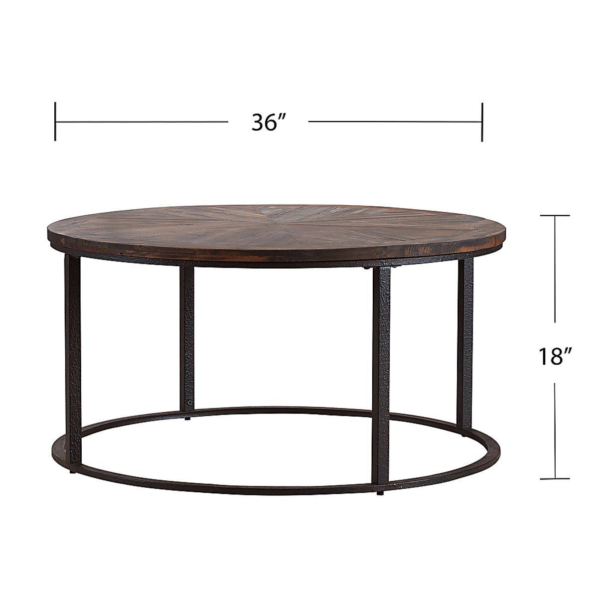 Welltown Black,Brown Black,Colors,Dark Wood Cocktail Table | Rooms to Go