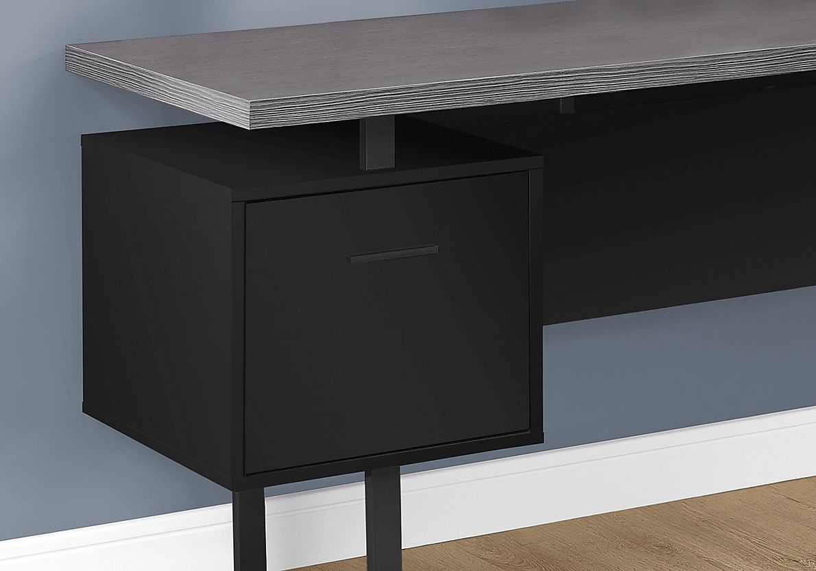 Wellyn Black Desk - Rooms To Go
