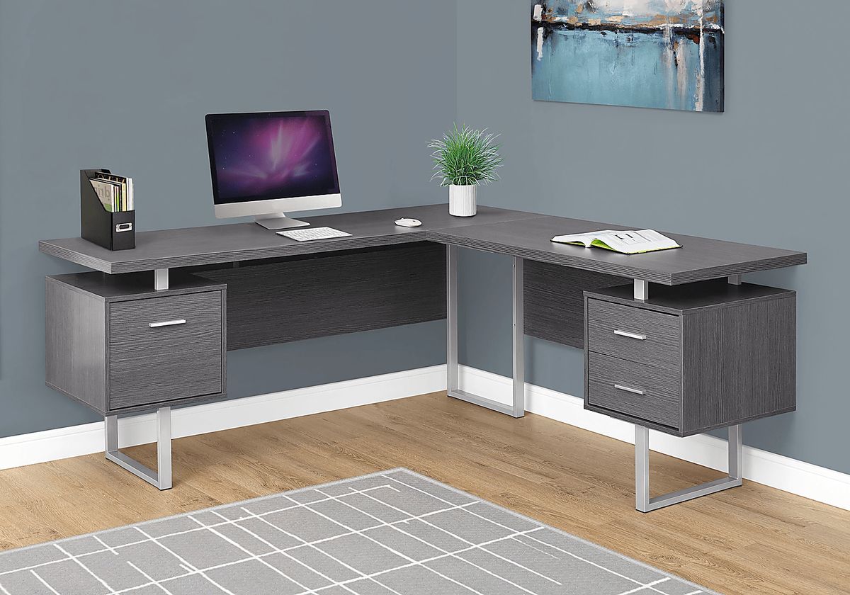 Wellyn Gray Desk | Rooms to Go