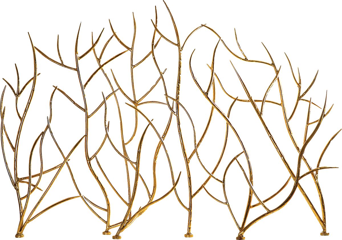 Welyn Gold Yellow Fireplace Screen | Rooms to Go