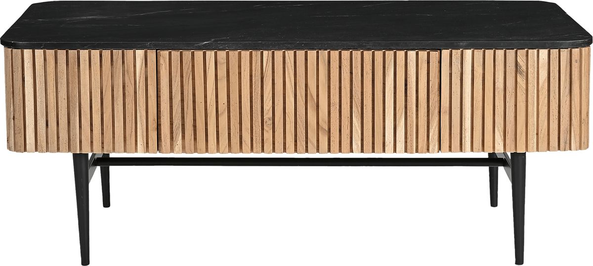 Wentwirth Natural Light Wood Cocktail Table | Rooms to Go