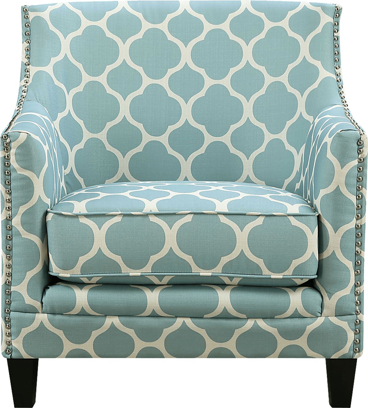 Weona I Aqua Blue Polyester Fabric Accent Chair | Rooms to Go
