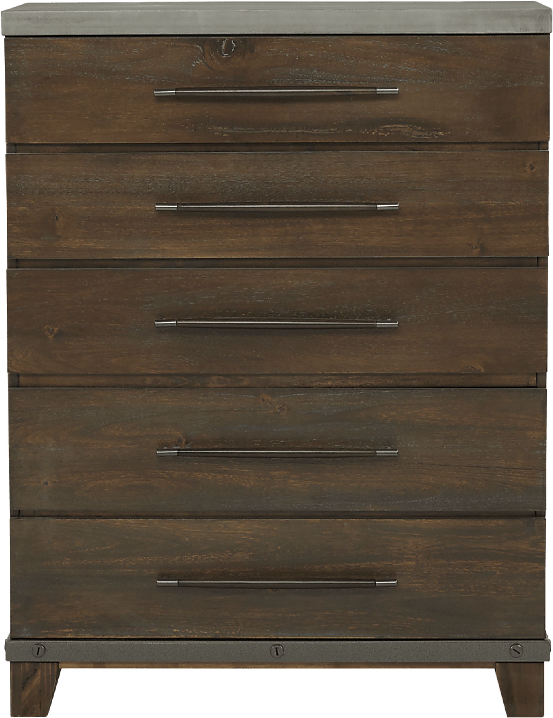 West Hills Brown Dark Wood Chest | Rooms to Go