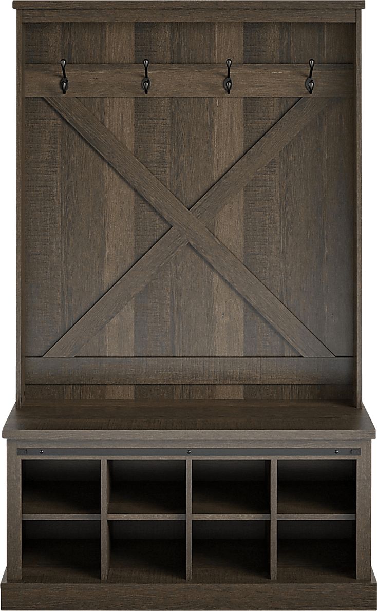 Westrae Oak Dark Wood,Light Wood Halltree - Rooms To Go