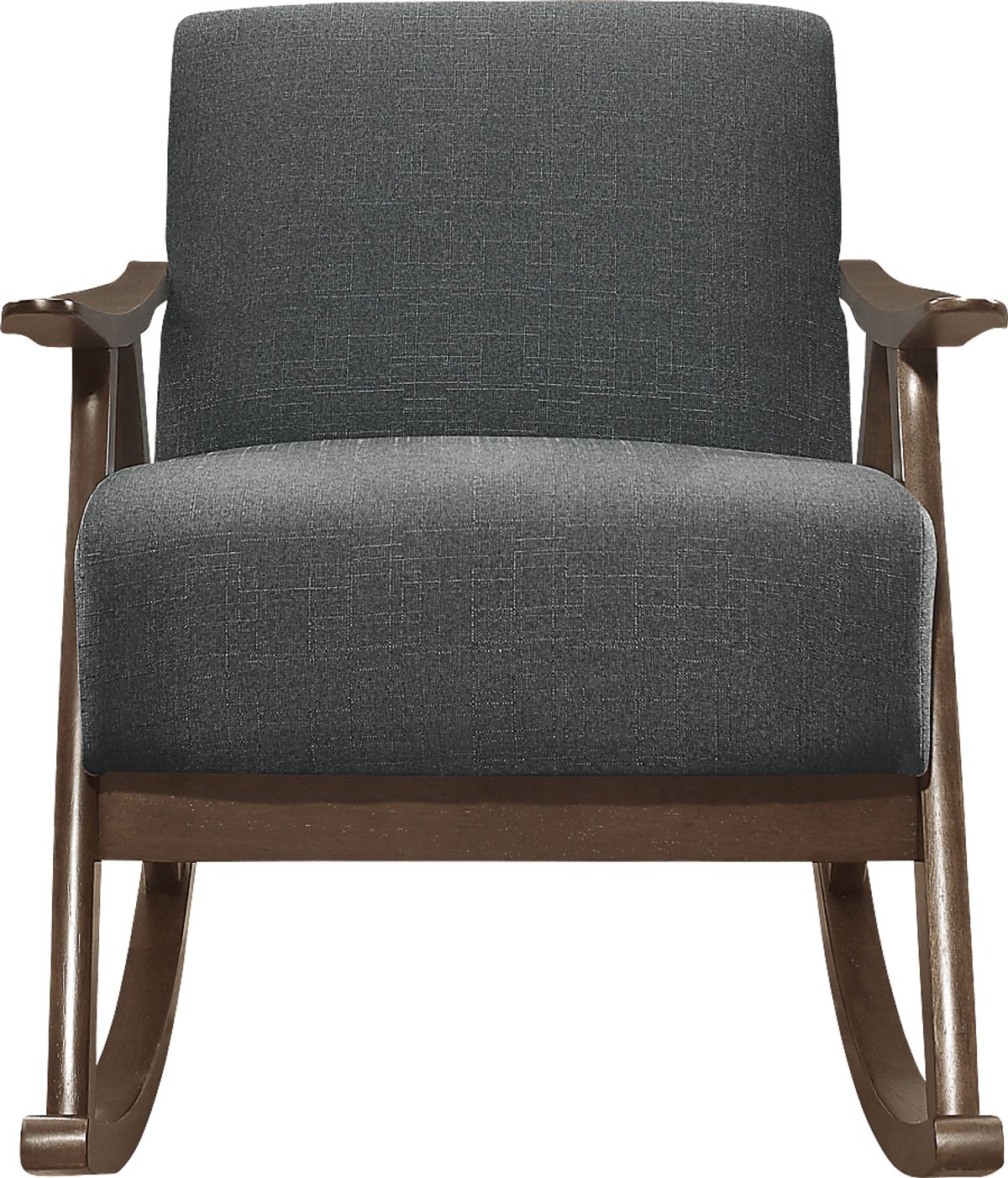 Westroll Dark Gray Polyester Fabric Rocker Accent Chair | Rooms to Go
