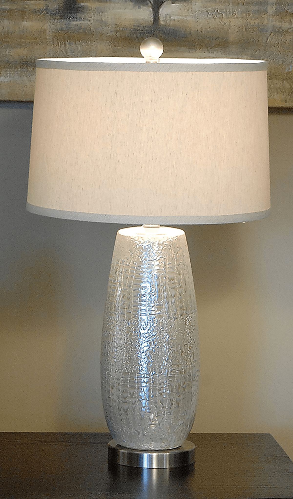 Westway Central 2 Pc Silver Gray Set Of Lamps | Rooms to Go