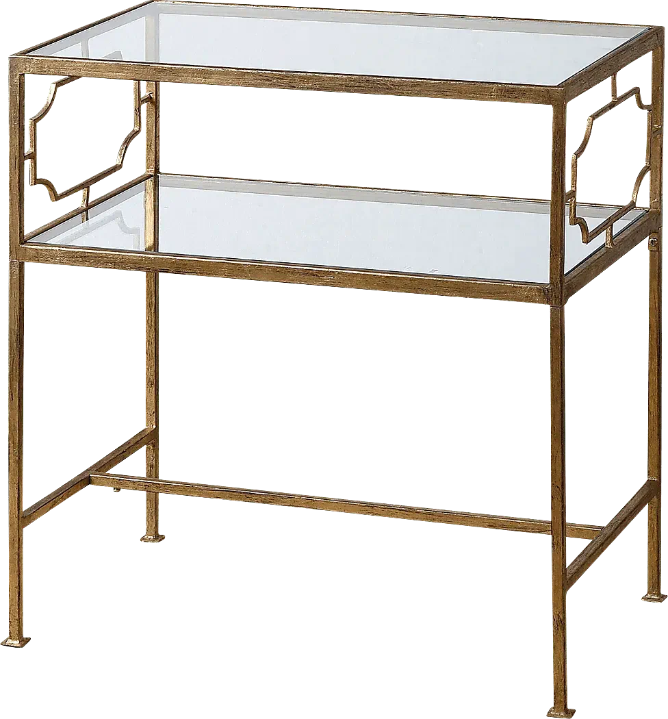 Wharfside Gold Colors,Metal Side Table | Rooms to Go