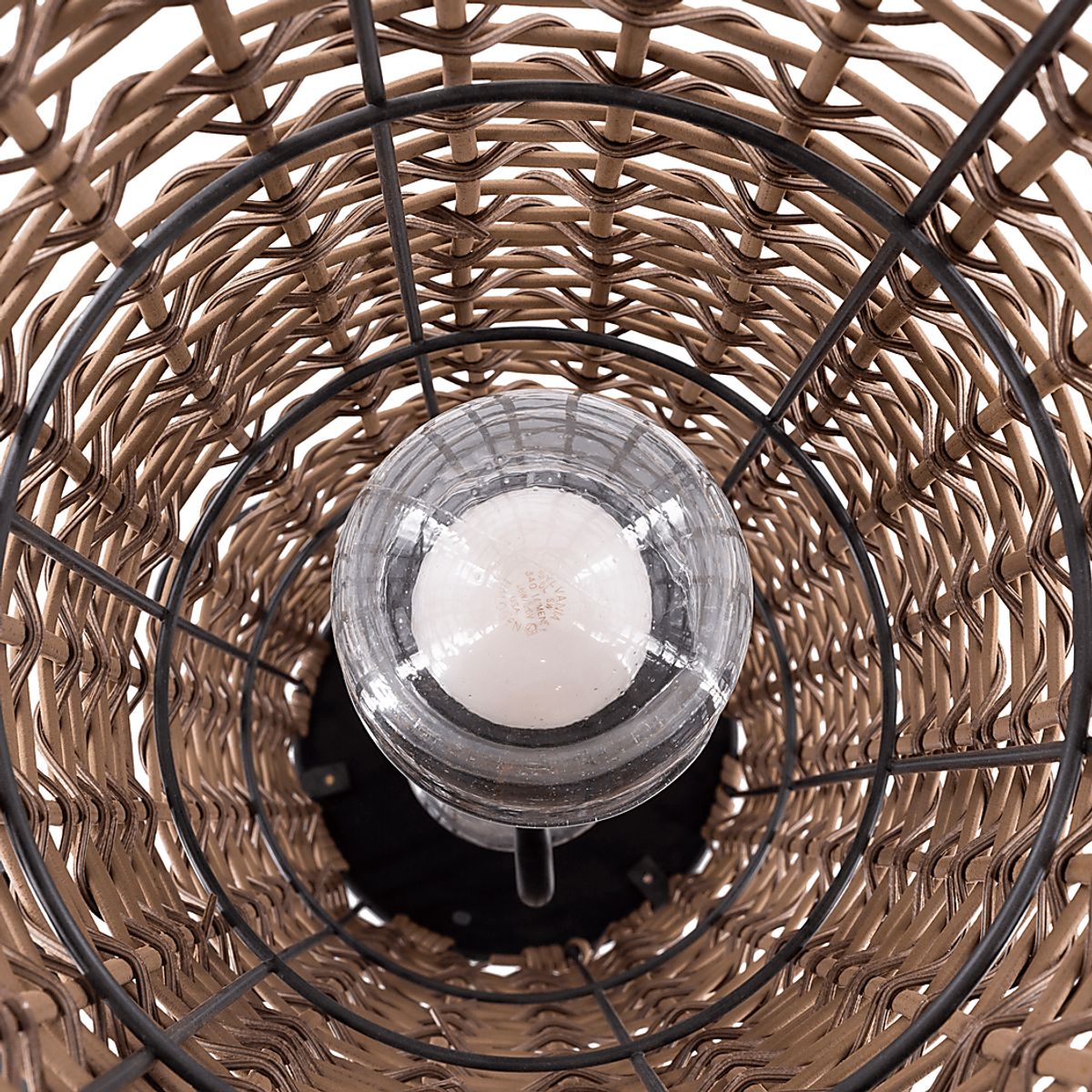 Wheathill Circle Black Outdoor Lamp | Rooms to Go