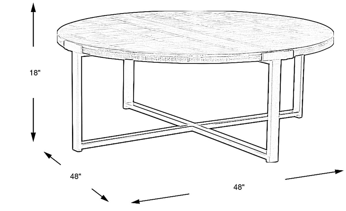 Wheeler Natural Light Wood Cocktail Table | Rooms to Go