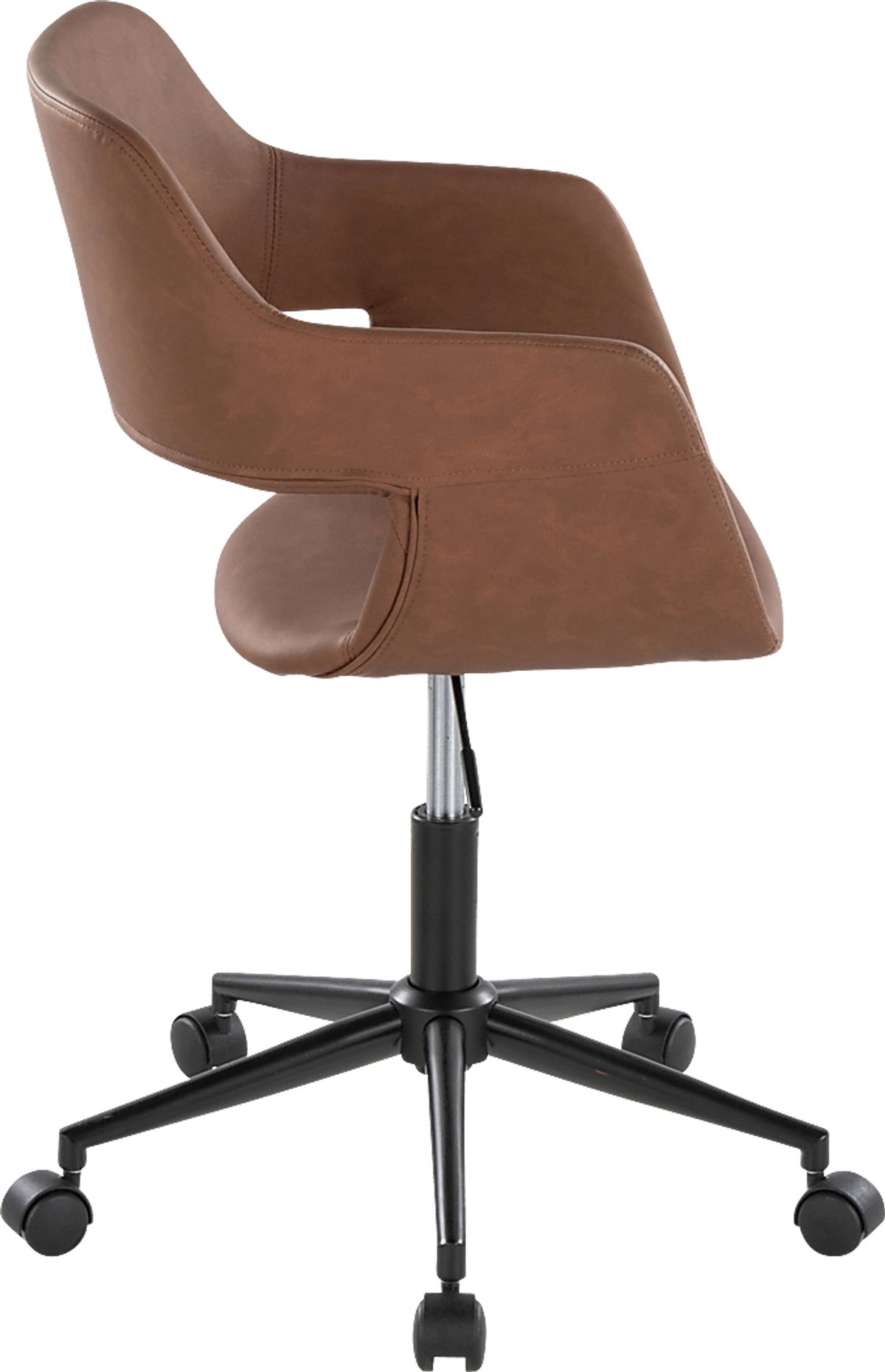 Whisp II Black Black,Colors Brown Polyurethane Fabric Desk Chair ...