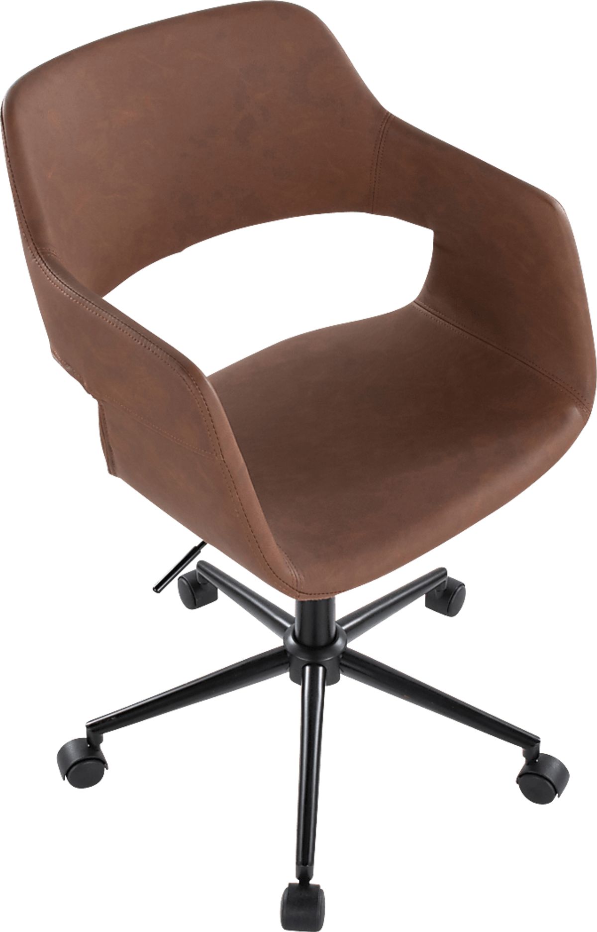Whisp II Black Black,Colors Brown Polyurethane Fabric Desk Chair ...