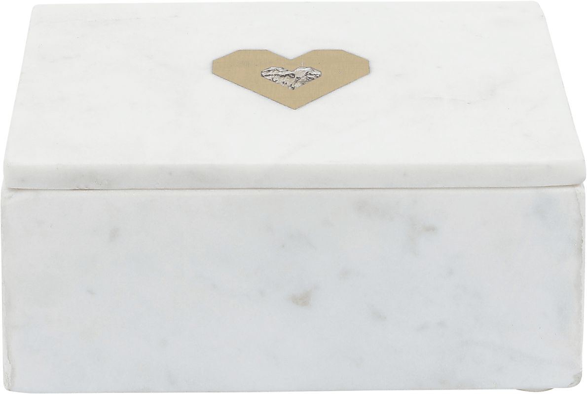 Whispine White Decorative Box - Rooms To Go