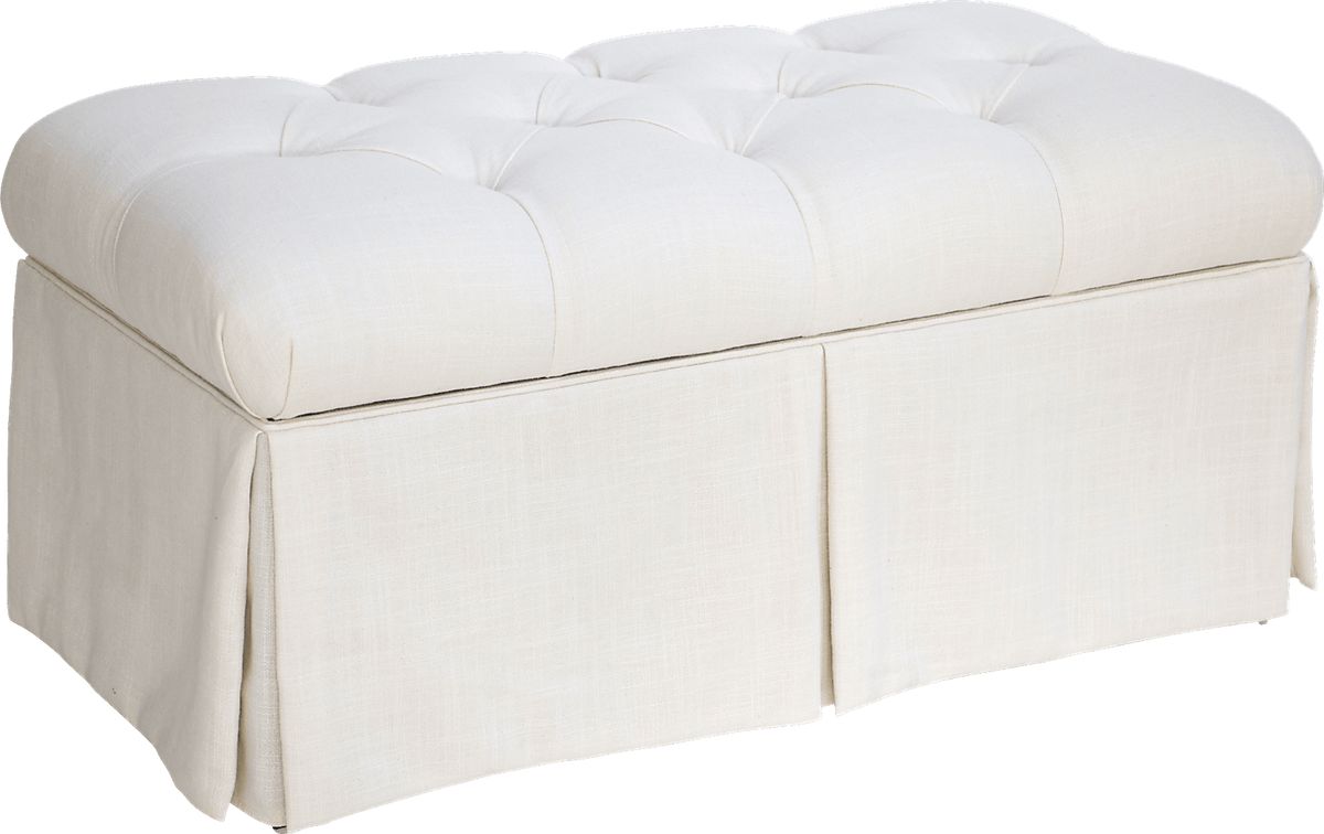 Whitmere White Colors,White Storage Bench | Rooms to Go