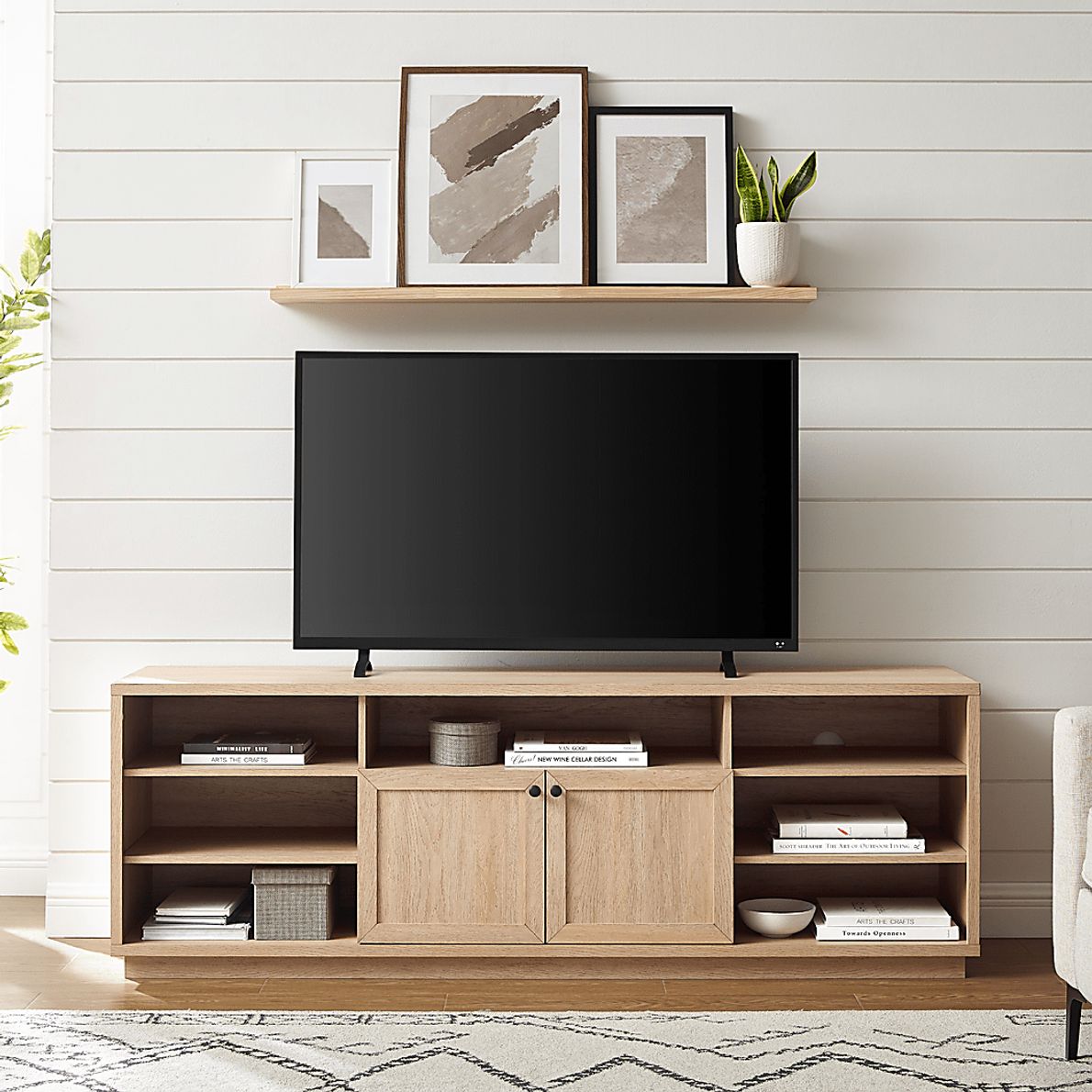 Wickhamford Oak 70 in. Console - Rooms To Go