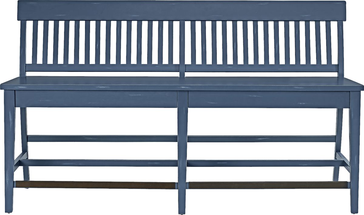 Wicklow Hills Blue Colors Counter Height Bench | Rooms to Go